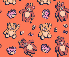 Free smile teddy bear - Vector Art