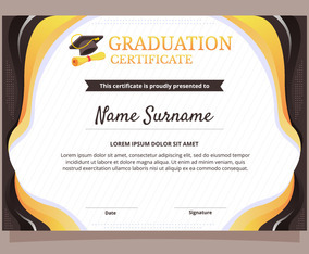 Elegant Graduation Certificate Template | FreeVectors