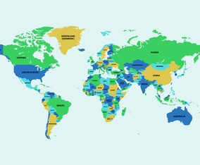 Free world map - Vector Art