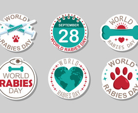 World Rabies Day Stickers