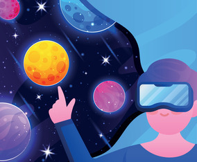 Free virtual universe - Vector Art