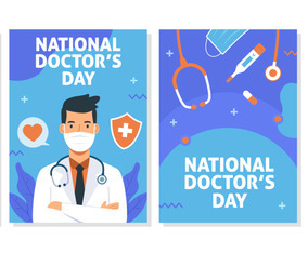 National Doctor Day Cards Design