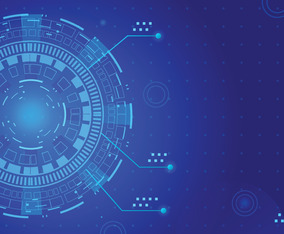 Free blue techno - Vector Art