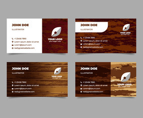 Rustic Business Card Set
