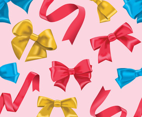 Realistic Ribbon Background | FreeVectors