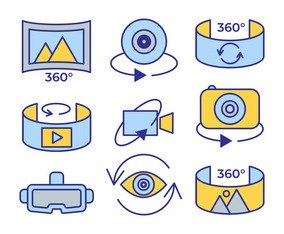 360 Technology Icons Set