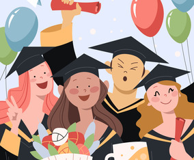 Free alumni - Vector Art