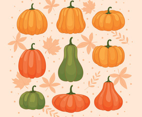 Free pumpkins - Vector Art