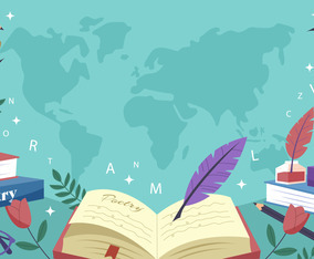 Free poet - Vector Art