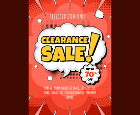 Clearance Sale Poster Template