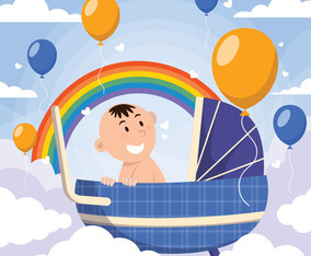 Free newborn - Vector Art