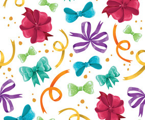 Realistic Ribbon Background | FreeVectors