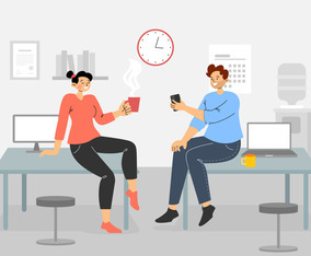 Free break time - Vector Art