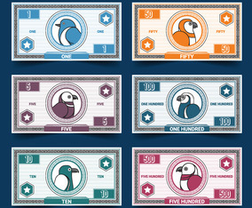 Fake Paper Money Background