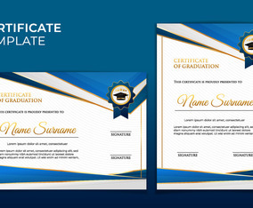Free graduation certificate - Vector Art