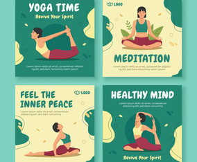 Free yoga - Vector Art