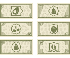 Free monopoly money - Vector Art