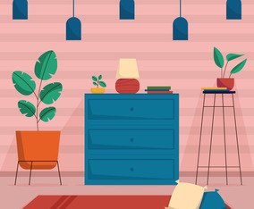 Free interior design - Vector Art
