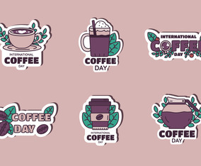 Coffee Sticker Set