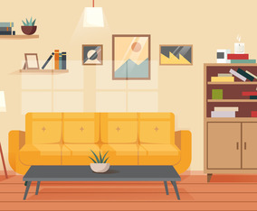 Free interior design - Vector Art