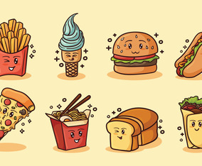 Kawaii Fast Food Dancing