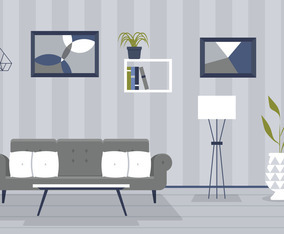 Free interior design - Vector Art
