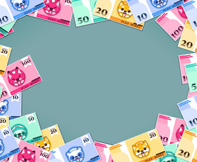 Real Paper Money Replica Background | FreeVectors