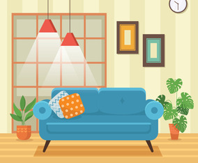 Free interior design - Vector Art