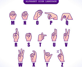 Doodle Character Sign Language Clothing Illustration