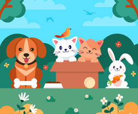 Free pet shop - Vector Art