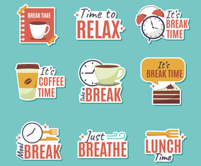 Free break time - Vector Art
