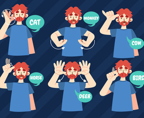 ASL Animal Character Set