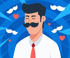 Free movember - Vector Art