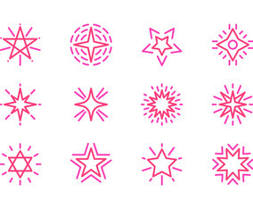 Set Of Star Icons