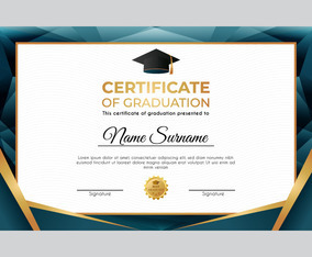 Elegant Graduation Certificate Template | FreeVectors