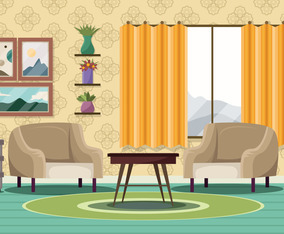 Free room design - Vector Art