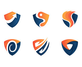Set of Modern Shield Logo