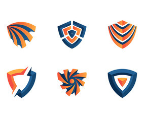 Set of Modern Shield Logo