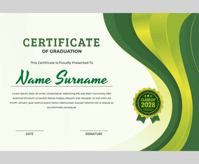 Elegant Graduation Certificate Template | FreeVectors