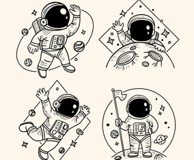 Free spaceman - Vector Art