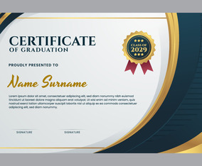 Elegant Graduation Certificate Template | FreeVectors