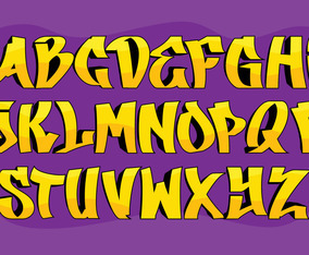 Free alphabet - Vector Art