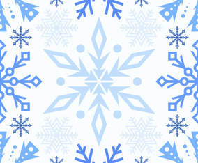 Snowflakes Gradient Color Background