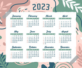 Cute Calendar 2023 Template