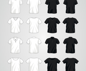 Short Sleeved Shirt Template | FreeVectors