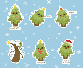 Free christmas chat - Vector Art