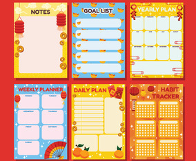 Chinese New Year Journal Template | FreeVectors
