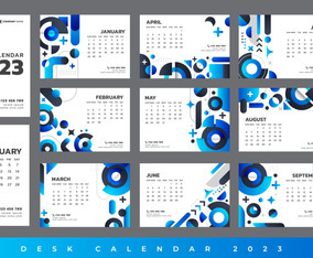 Black And Gold Formal Calendar Template | FreeVectors