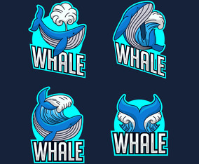Free whales - Vector Art