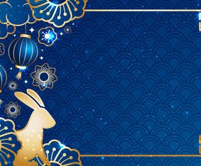 Chinese New Year In Royal Blue